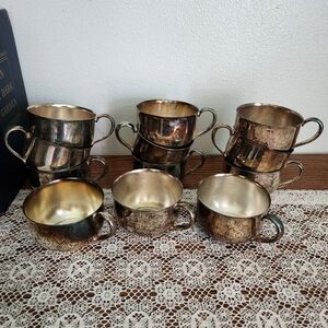 Oneida | Dining | Vintage Oneida Silver Tea Cups Set Of 2 | Poshmark